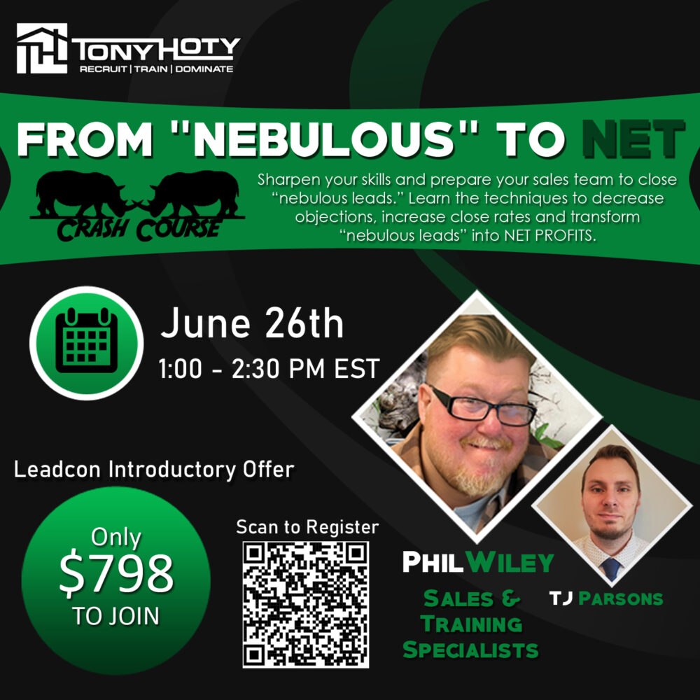 Virtual Events - Tony Hoty | Lead Generation | Remodeling Industry