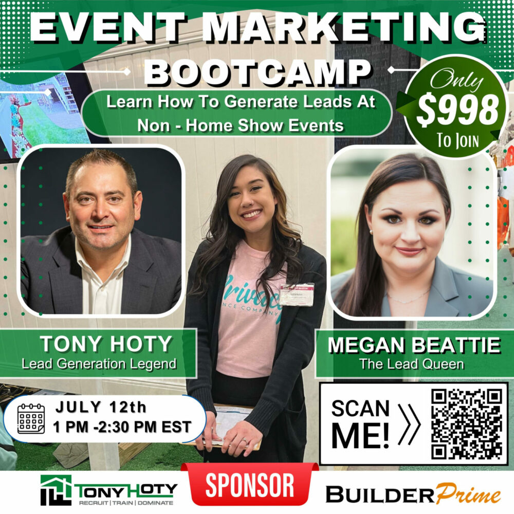 Virtual Events - Tony Hoty | Lead Generation | Remodeling Industry